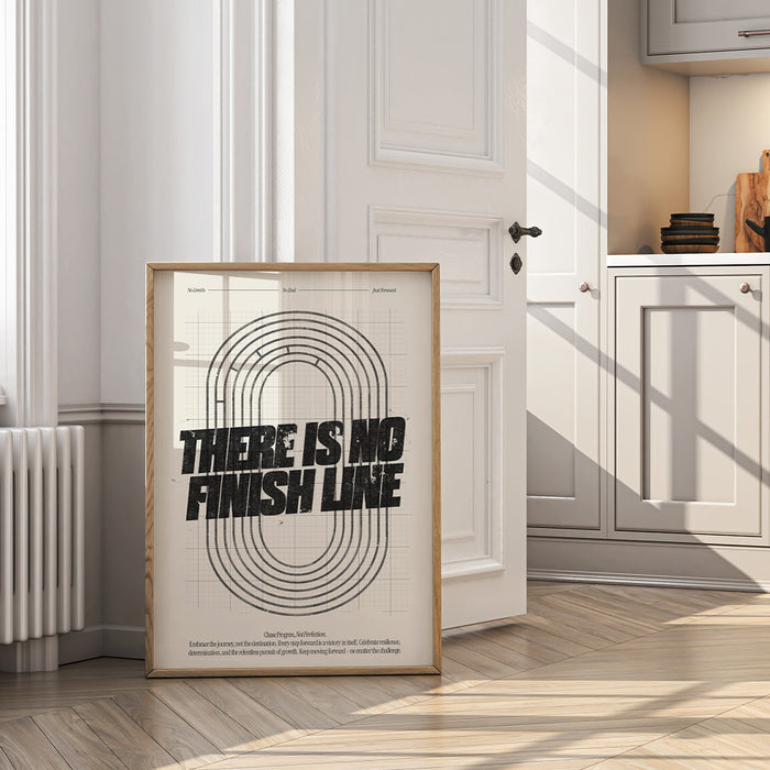 There Is No Finish Line | Running Poster – timms-store