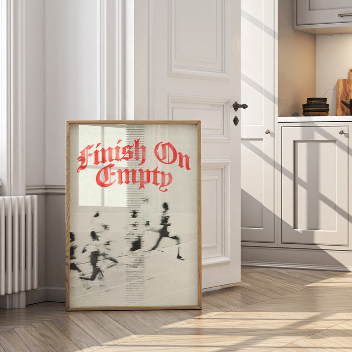 Finish On Empty | Running Poster – timms-store