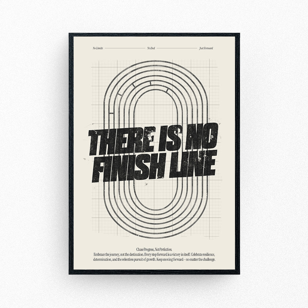 There Is No Finish Line | Running Poster – timms-store