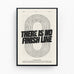 There Is No Finish Line | Running Poster – timms-store